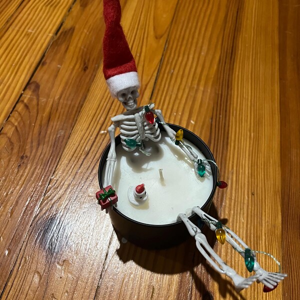 Soaking My Skeleton Bones Skeleton Candle Bath Halloween Decor Soy ...