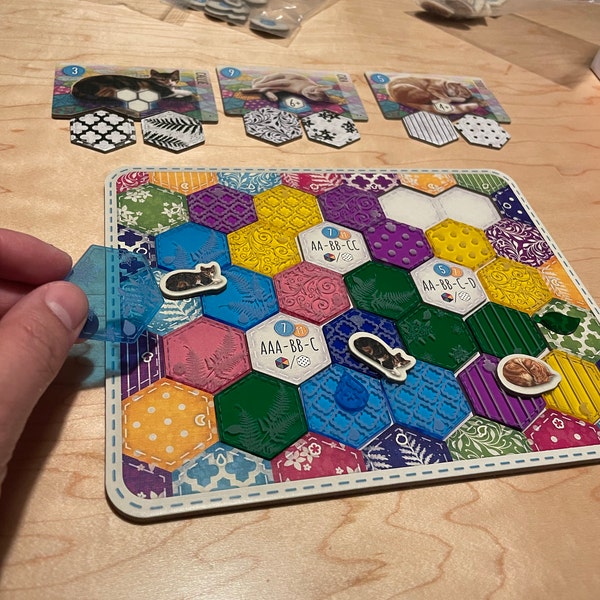 Calico -- Tiles and Buttons Upgrade for the Board Game Calico (160 ...
