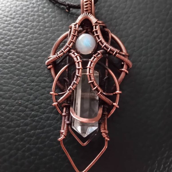 Gorgeous Copper Wire Wrap Pendant, Asteroid Jasper Pendant, Gemstone ...