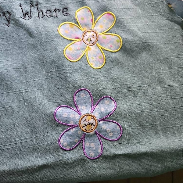 Daisy Flower Applique Machine Embroidery Design Digital Pattern - Etsy