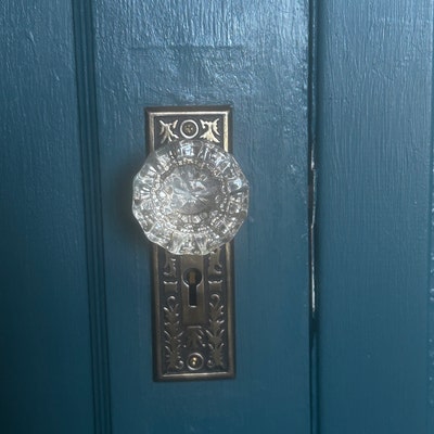 Pair Antique Vintage Victorian Eastlake Ornate Backplates Door Plates ...