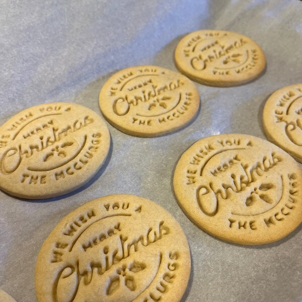 Personalized Cookie Cutter for Christmas, Stamp With Family Name ...