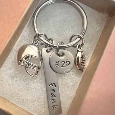 Football Gifts for Boys Football Mom Keychain Football - Etsy