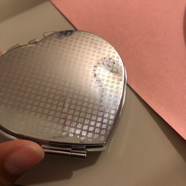 Pocket Mirror Blank Compact Mirrors Supply Silver Mirror Compact DIY ...