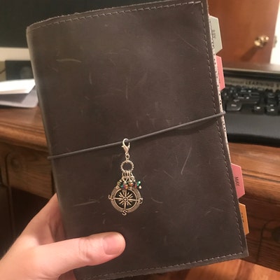 Wanderlust Travelers Notebook Charm Travelers Notebook - Etsy