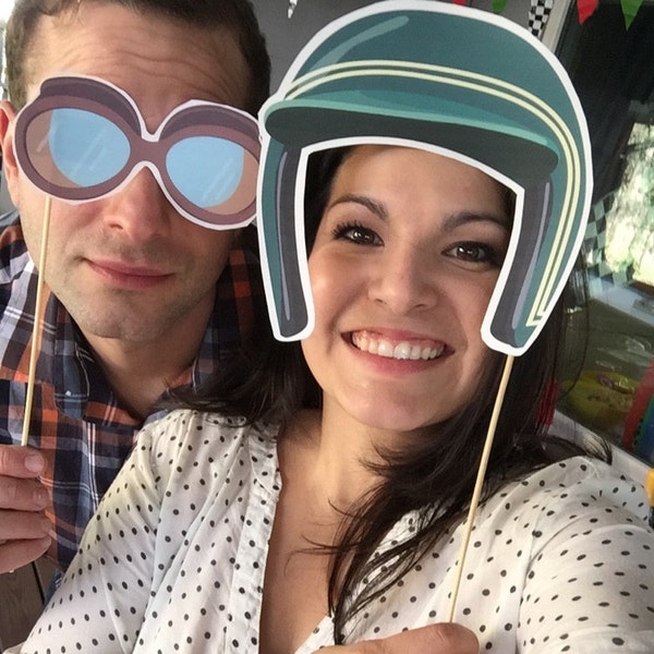 Race Car Photo Booth Props, Photobooth Props, Classic Car Party ...