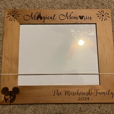 Personalized Picture Frame, 5x7, Custom Gift, Disneyland, Disneyworld ...