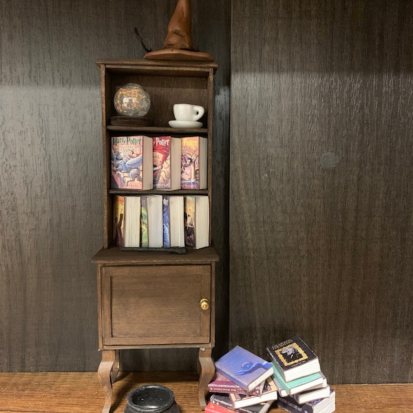 Miniature Magical Bookcase With Working Drawer - Etsy