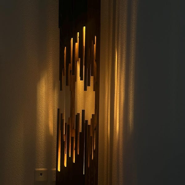 Wooden Floor Lamp,corner Room Lighting,wood Oak Light, Floor Lampshade ...