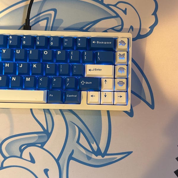 Sonic the Hedgehog Characters Backlit Keycap Pack | Mechanical Keyboard ...