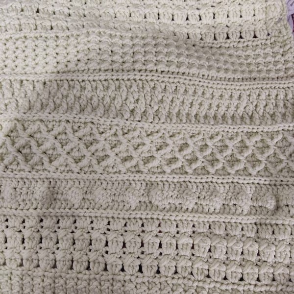 Easy Crochet Modern Blanket Pattern, Video Tutorial + Chart, Crochet ...