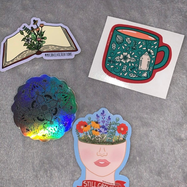 Sticker Bundle | Vinyl Sticker Bundle | Waterproof Stickers | 4 Pack ...