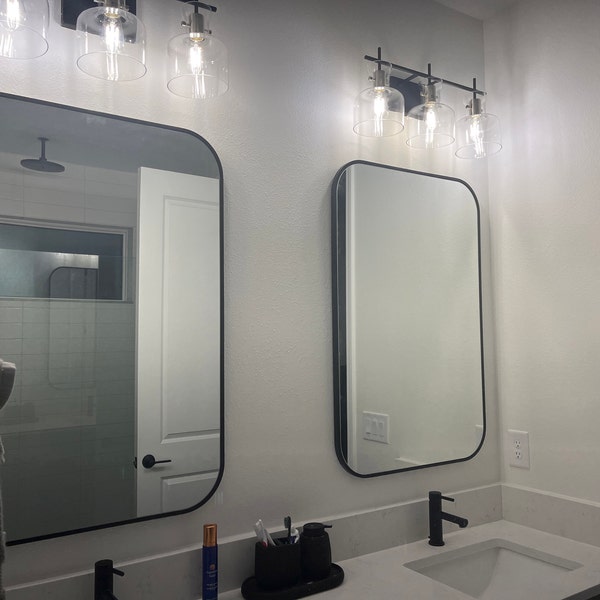 Rectangle Mirror for Wall Decor, Rectangle Mirror With Rounded Corners ...