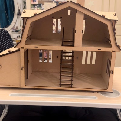 Plain Blank Make Your Own MDF Dolls House Kit Miniature Doll House 1:12 ...