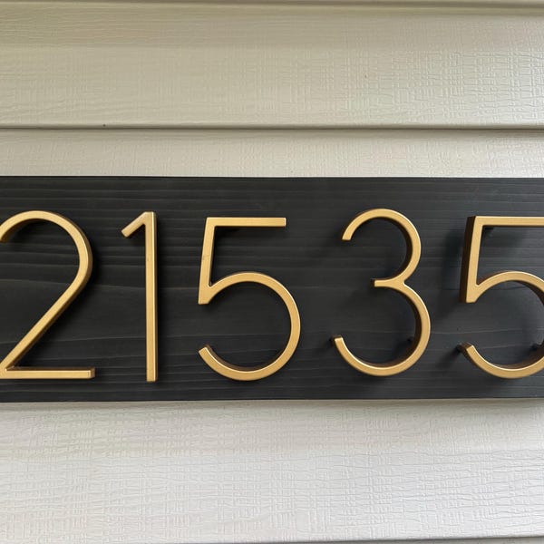 Address Sign for House, Horizontal Address Plaque, New Home Sign, House ...