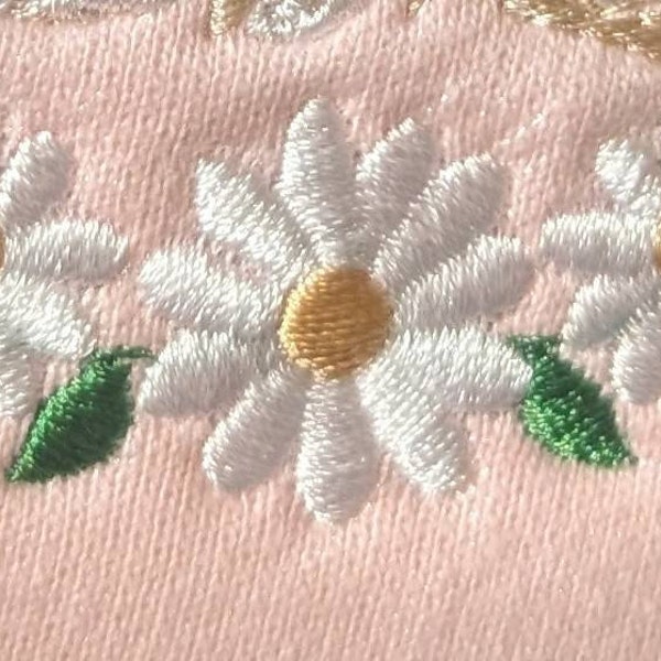 Small Flowers Border - Border of Daisies - Machine Embroidery Design. 3 ...