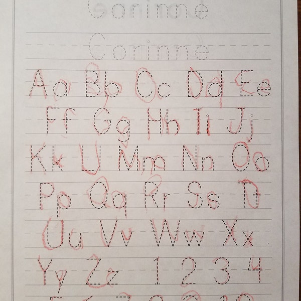 Custom First and Last Name Handwriting Practice Sheets for Pre ...