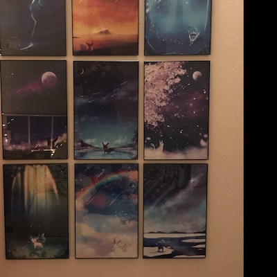 Pokemon Eeveelutions Poster Set: Eevee, Jolteon, Flareon, Sylveon ...