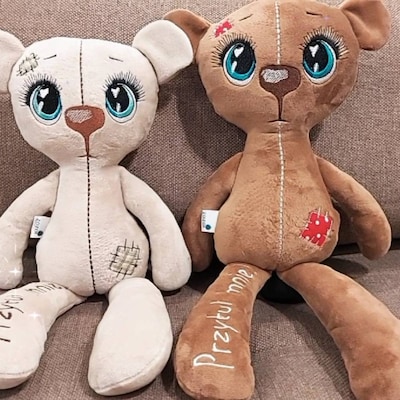 ITH in the Hoop Embroidery File Teddy Bear Design 20x30 Cm 8 by 12 ...