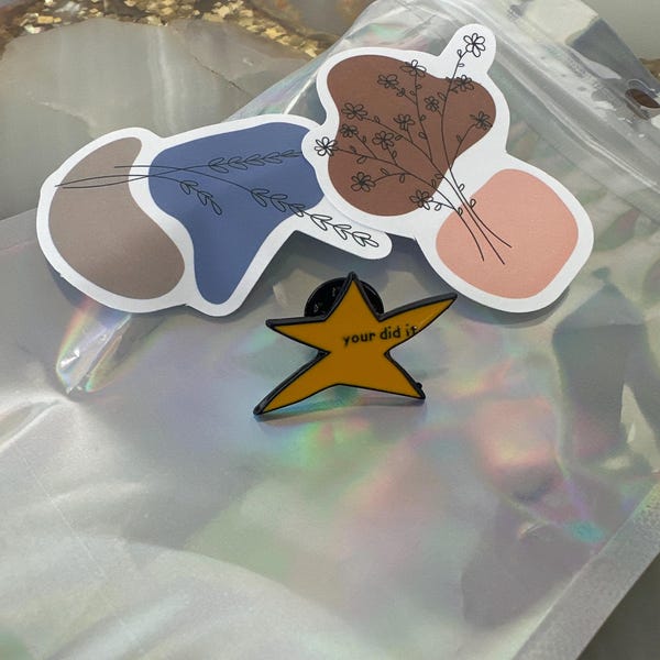 Silly Enamel Pins - Goofy Goober, Tummy Hurts, I Got Out of Bed Today ...