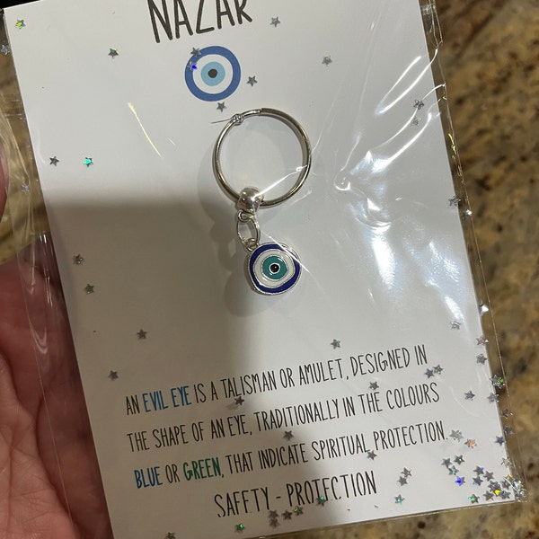 Nazar Keyring,evil Eye Keyring,evil Eye Keychain,nazar Gifts,hamsa Gifts,evil Eye Protection ...