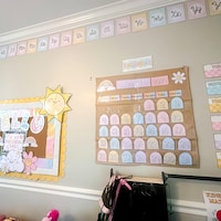Back to School Bulletin Board Kit, Classroom Decor, Pastel Trendy ...