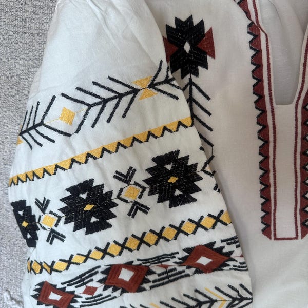 Ukraine Embroidery Jacket,beige Women Jacket,ukraine Embroidery ...