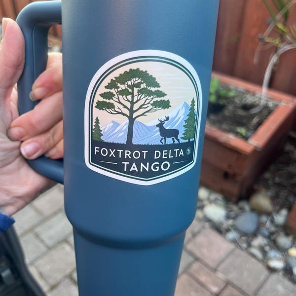 Foxtrot Delta Tango, Nature-inspired Kiss-cut Vinyl Decals, Adventure ...