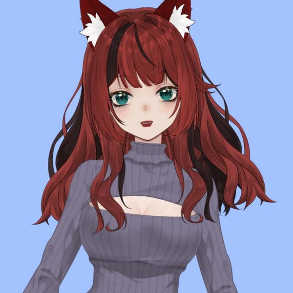 Customizable Live2d Vtuber Model V.1, Premade Vtuber, Fully Rigged, Vtube Studio, Commercial Use ...