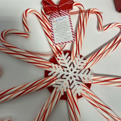 Legend of the Candy Cane Gift Tag Card for Witnessing at Christmas ...