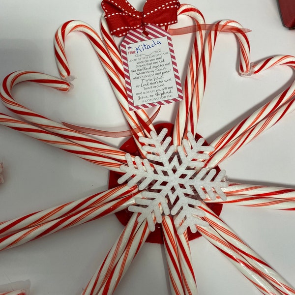 Legend of the Candy Cane - Gift Tag Card for Witnessing at Christmas ...