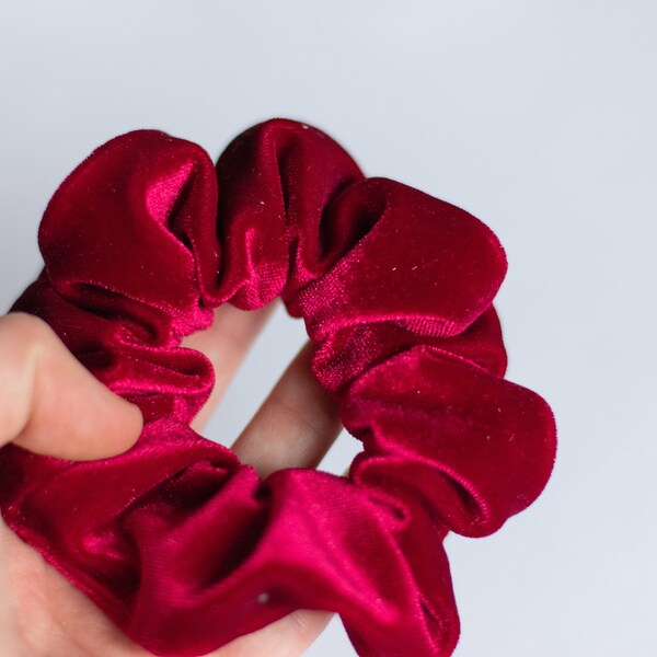 Princess CRANBERRY Polyester Spandex Stretch Velvet Fabric by the Yard ...