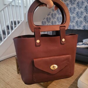 Leather Classic Handbag PDF Pattern Daily Bag Template Woman Mini Bag ...