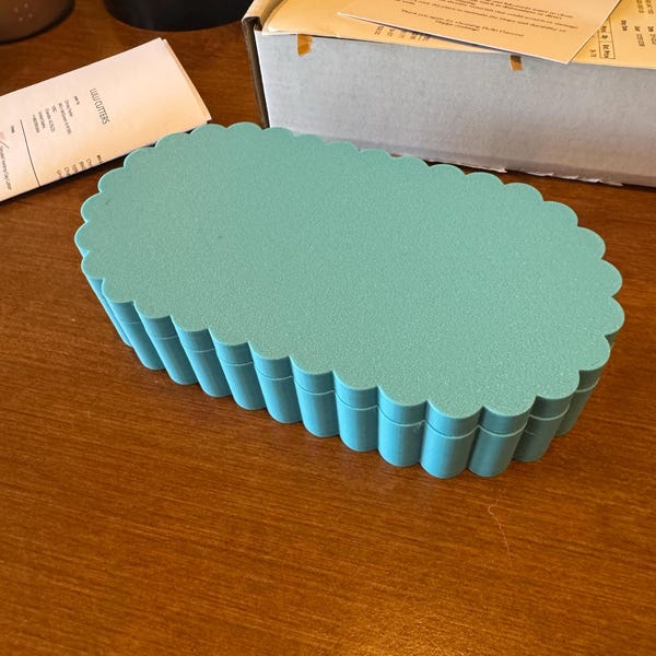 Fluted Cornstarch Duster Tray: 3D Printed Clay Tool Organizer - Etsy