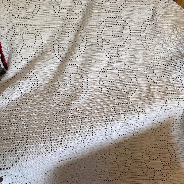 Frog Filet Crochet Blanket Instant Downloadable PDF Written Pattern ...