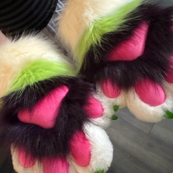 Pink-bombing Star Eye Kitty Fursona Kig Mask Head, Cosplay Furrysuit ...