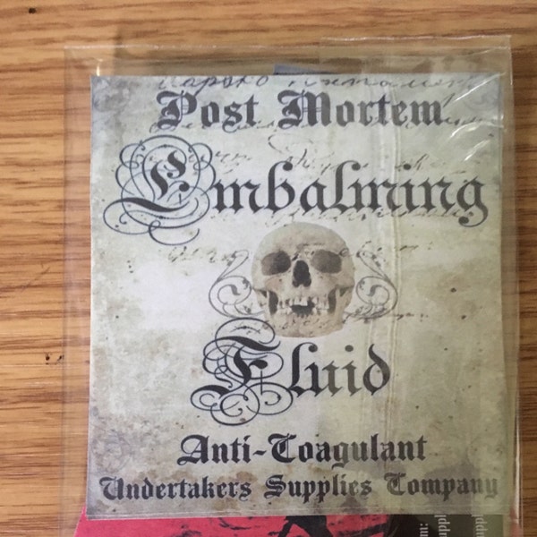 For the Undertaker - Embalming Fluid Stickers - Etsy