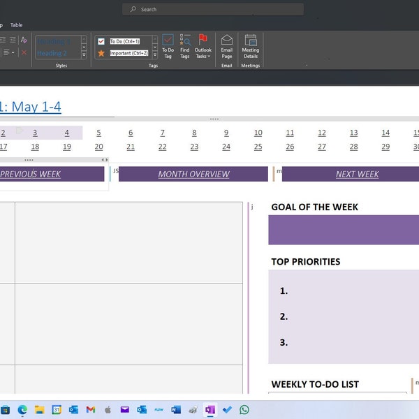 Student Planner Onenote Templates Pack, One Note Academic Templates ...