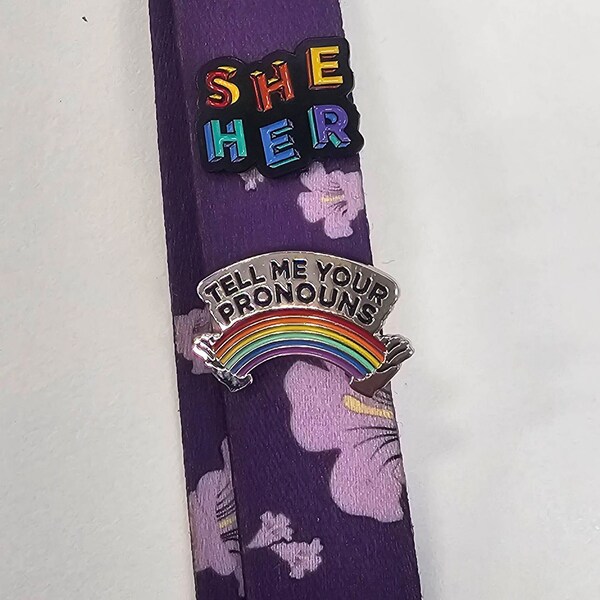 Queer Club LGBTQ Subtle Pride Pin — Queer Gay Lesbian Bisexual Rainbow ...