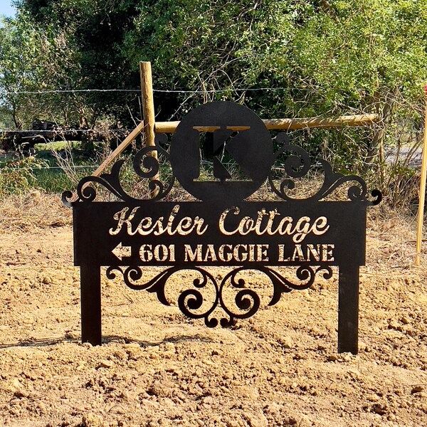 Last Name Metal Sign, Rustic Metal Letters, Metal Letter Family Sign ...