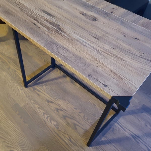 Wall Mounted Computer Desk With Folding Shelves | Wooden Murphy Desk ...