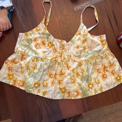 V Neck Peplum Ruffle Cami Top Maggie PDF Pattern - Etsy