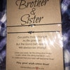 Brother Sister Gift Matching Friendship Bracelet Personalized Gift ...