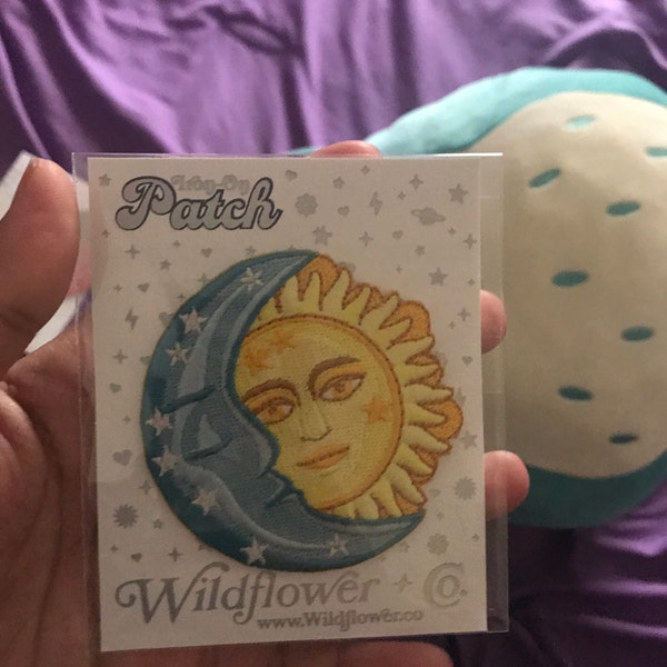 Sun & Moon Patch - Iron on Patch - Embroidered Patches for Jackets - Cosmic - Astrology ...