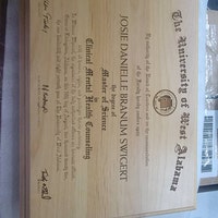 Laser Engraved Diploma Certificate 9x12in, Unique Diploma Display ...