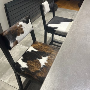 Cowhide Bar Stool Cowhide Counter Stool With Backs FPBK priced per ...