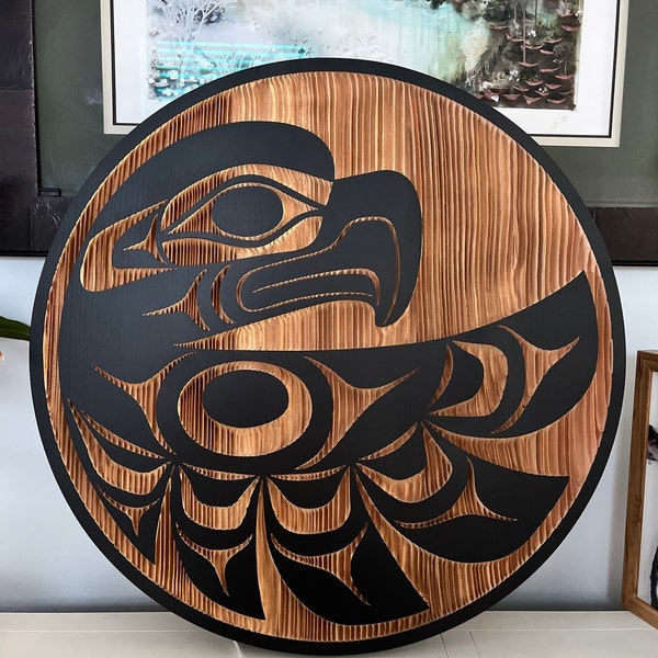 Coast Salish Made in Canada Wolf Theme Cotton Blanket - Etsy