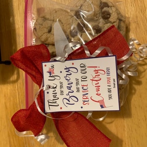 Printable/editable Veteran's Day Gift Tag, Thank You for Your Service ...