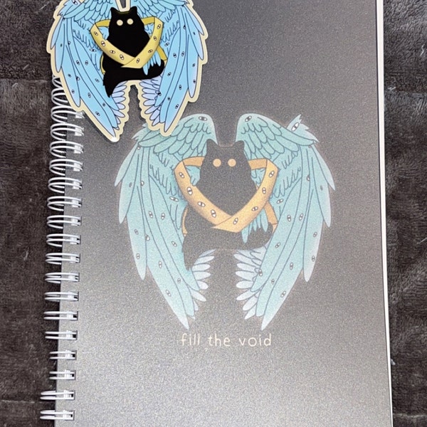 Biblically Accurate Void Cat | Angel Wing Stickers, Biblically Accurate ...