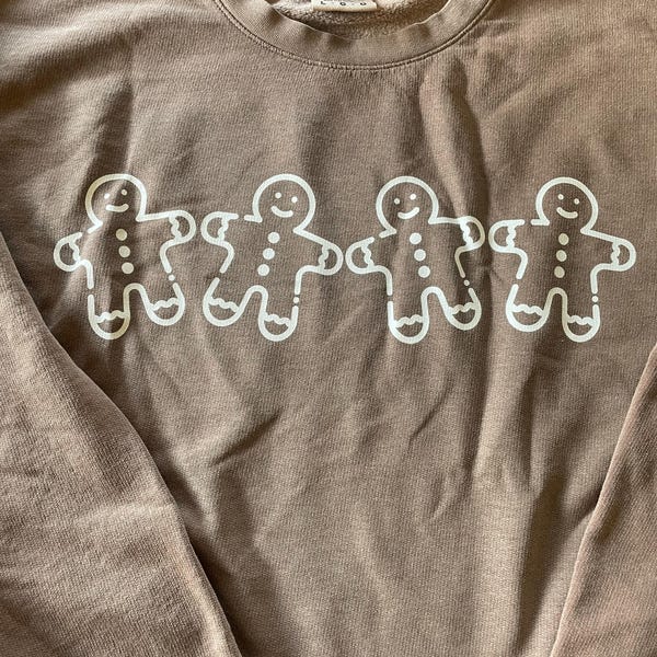 Comfort Colors Gingerbread Sweatshirt Cute Christmas Lightweight ...